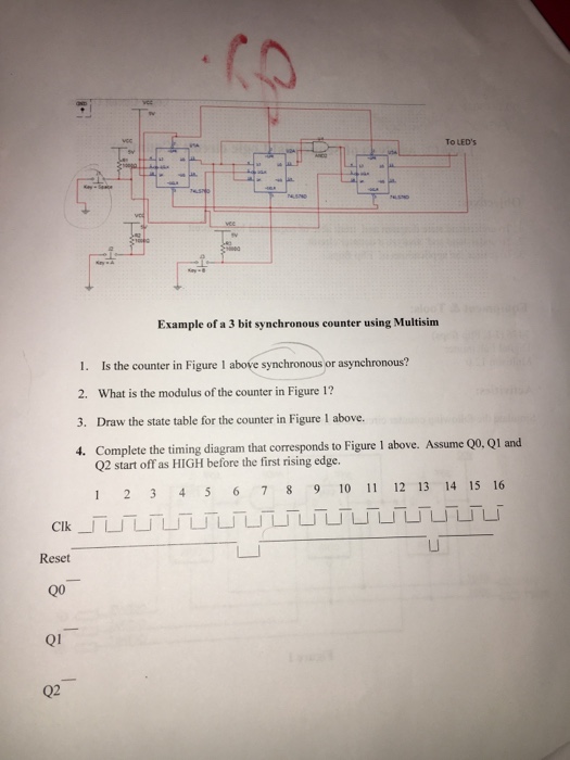 Solved Is the counter in Figure 1 above synchronous or | Chegg.com