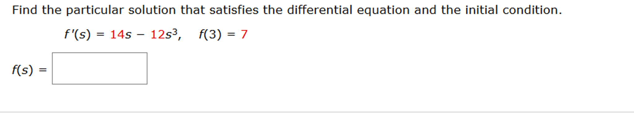 Solved Find the particular solution that satisfies the | Chegg.com