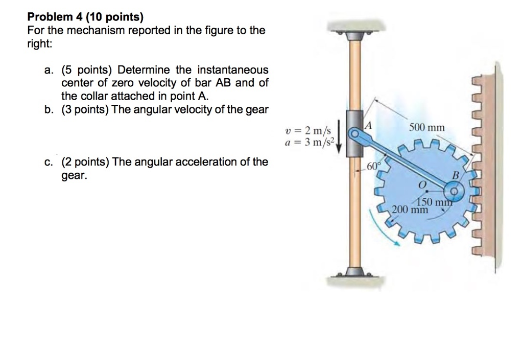 Solved Problem 4 (10 points) For the mechanism reported in | Chegg.com