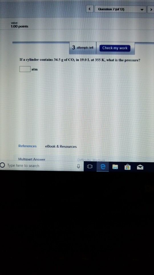 Solved Question 7 (of 17) value: 100 points 3 attempts left | Chegg.com
