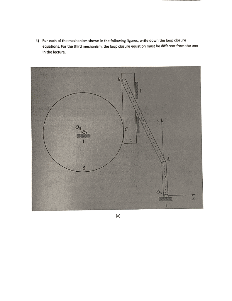Solved For each of the mechanism shown in the following | Chegg.com