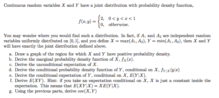 Solved Continuous random variables X and Y have a joint | Chegg.com
