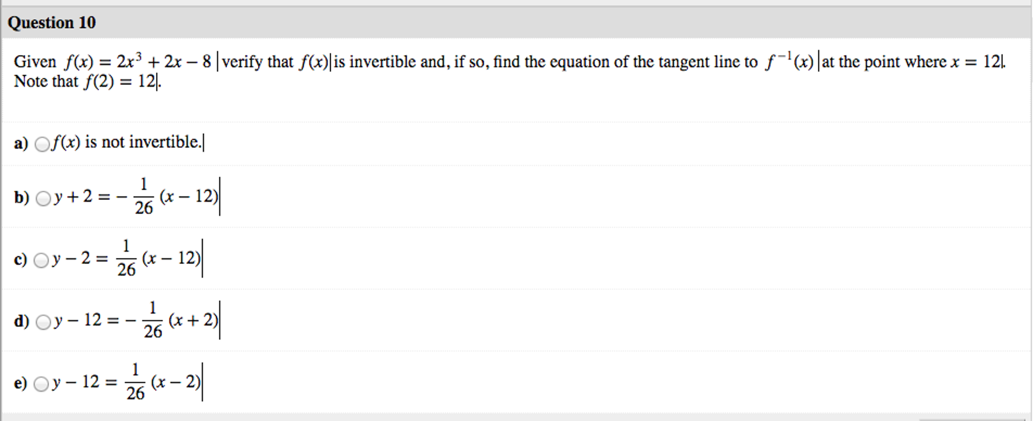 Solved Given F X 2x 3 2x 8 Verify That F T Is