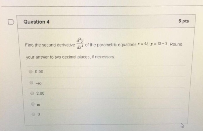 Solved Find the second derivative d^2y/dx^2 of the | Chegg.com