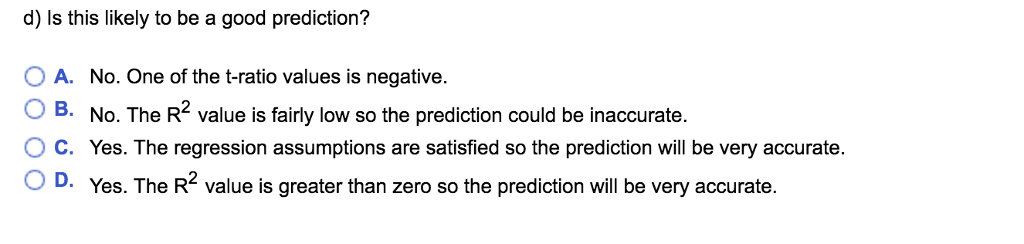 Solved Dependent variable is: Violent Crime R squared-37.5% | Chegg.com