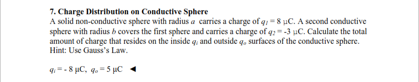 Solved 5. Electric Field in Non-Conductive Sphere A | Chegg.com
