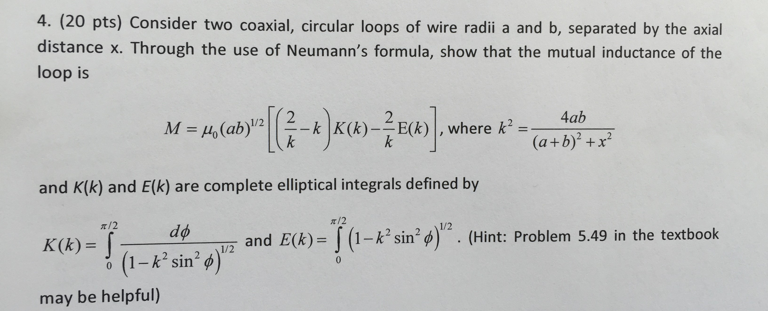 Solved Consider two coaxial, circular loops of wire radii a | Chegg.com
