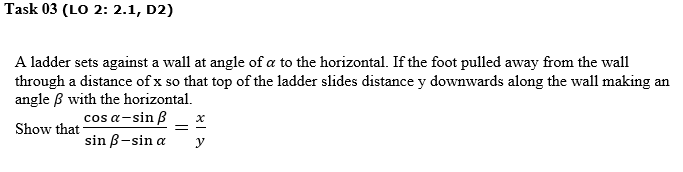 Solved A ladder sets against a wall at angle of alpha to the | Chegg.com