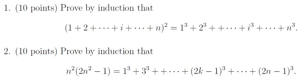 Solved I. (10 points) Prove by induction that 3 1 2: :3 2. | Chegg.com