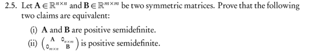 Solved 2.5. Let A ER"xnand BERbe two symmetric matrices. | Chegg.com