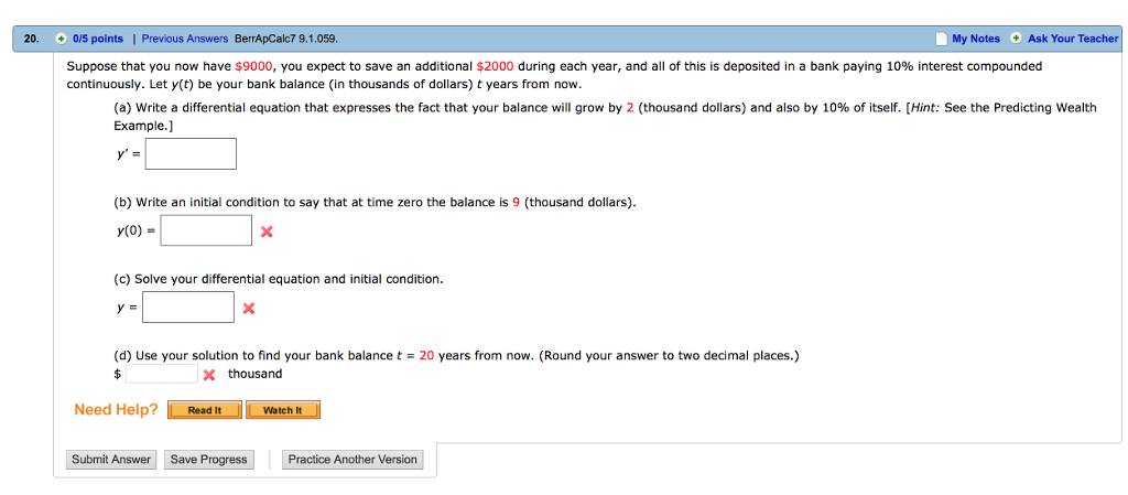 Solved 20 0/5 points| Previous Answers BerrApCalc7 9.1.059 | Chegg.com Solved 20 0/5 points| Previous Answers BerrApCalc7 9.1.059 | Chegg.com