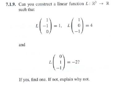 Solved 7.1.6. Find a linear function L : R2 → R such that 2 | Chegg.com