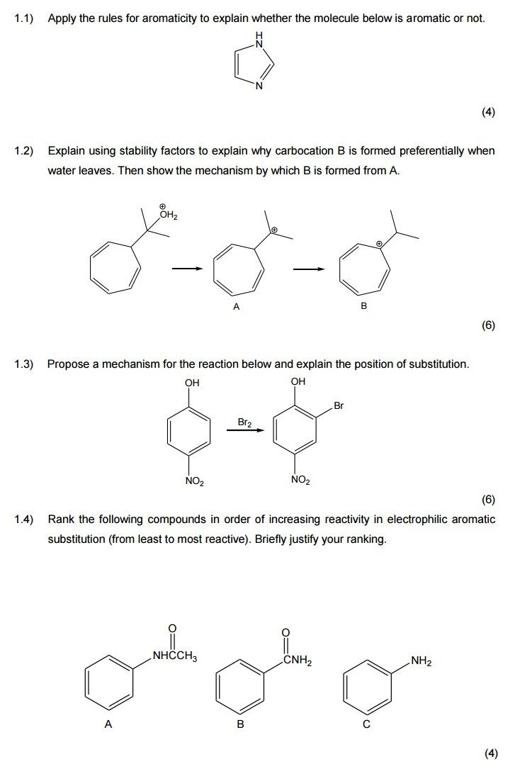 Solved Apply the rules for aromaticity to explain whether | Chegg.com