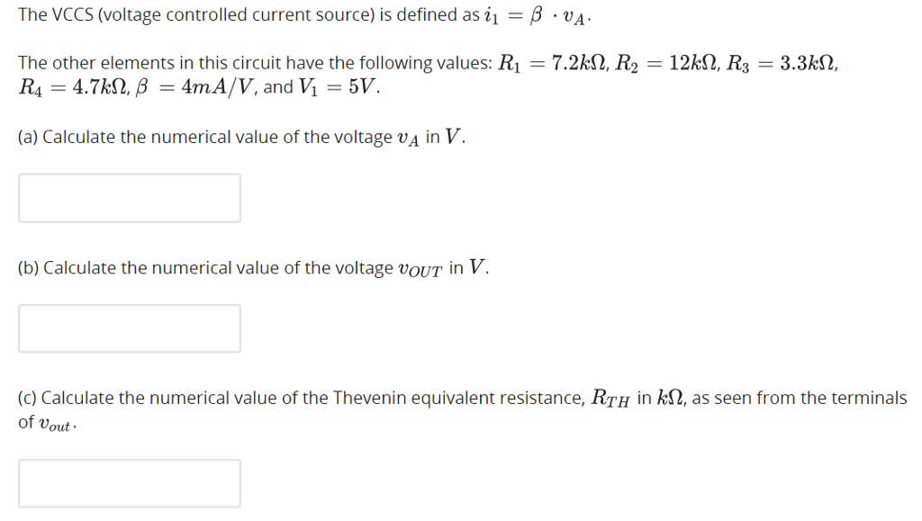 Solved A linear circuit is shown in Figure 5-1. The VCCS | Chegg.com Solved A linear circuit is shown in Figure 5-1. The VCCS | Chegg.com
