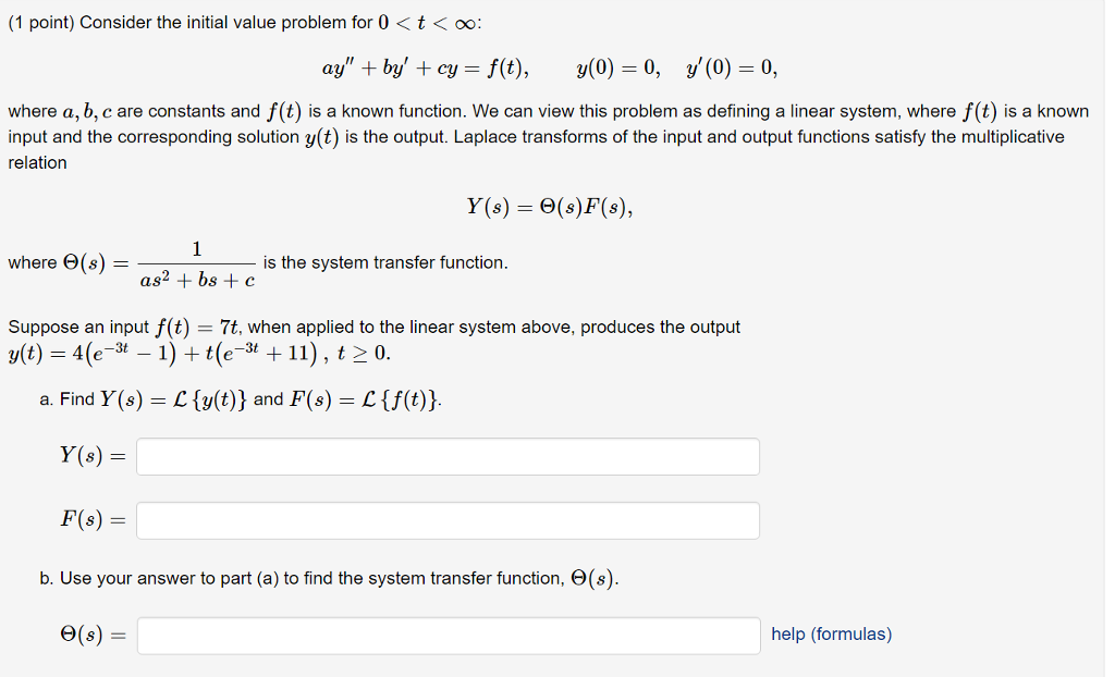 Solved Consider the initial value problem for 0