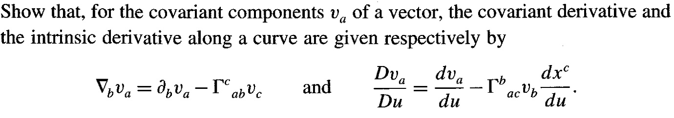 Show that, for the covariant components va of a | Chegg.com