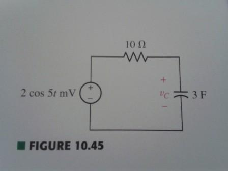 Solved Find the steady-state voltage Vc(t) as indicated in | Chegg.com