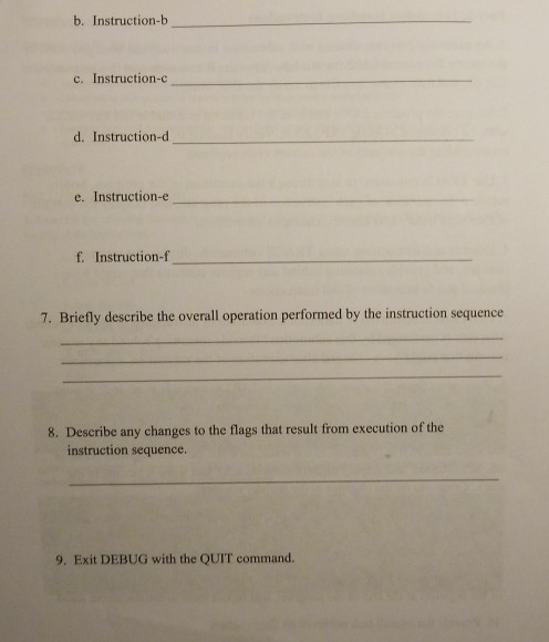 Solved Part 1: Flag-Control Instructions - In this part of | Chegg.com