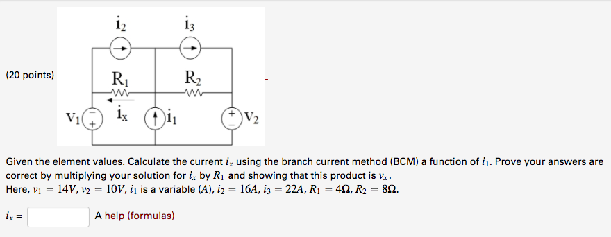 Solved Given the element values. Calculate the current i_x | Chegg.com