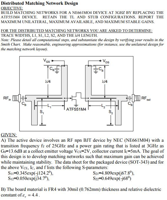 Distributed Matching Network Design BUILD MATCHING | Chegg.com