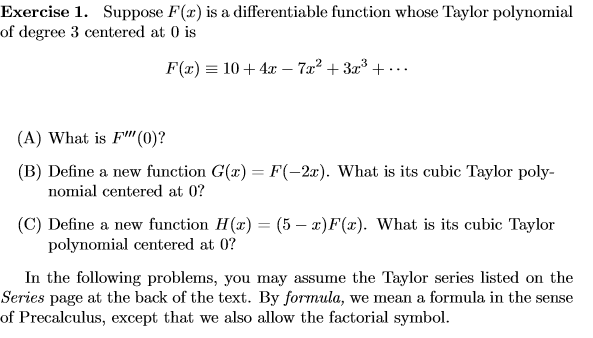 Solved Suppose F(x) is a differentiable function whose | Chegg.com