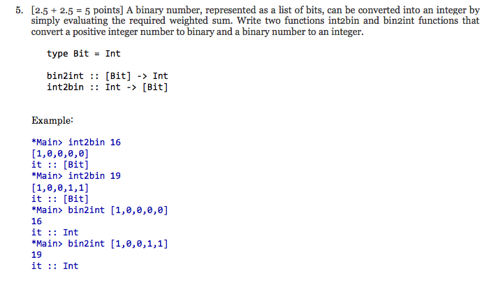 Solved 5. [2.5 2.5 5 points] A binary number, represented as | Chegg.com
