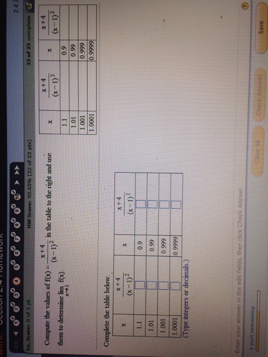 Solved Compute The values of f(x) in The table to The right | Chegg.com