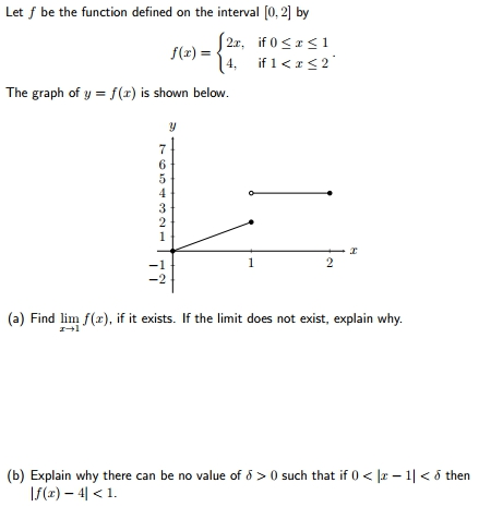 Solved Let f be the function defined on the interval [0.2] | Chegg.com