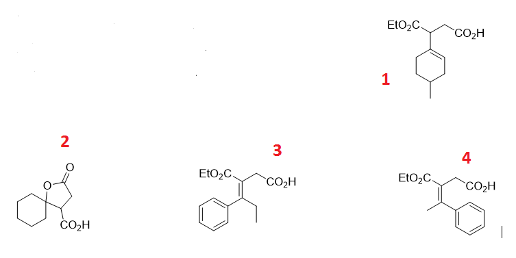 Solved E102C CO2H 1 2 4 E102CY/CO2H EtO2C﹀へCO2H O CO2H 30 | Chegg.com