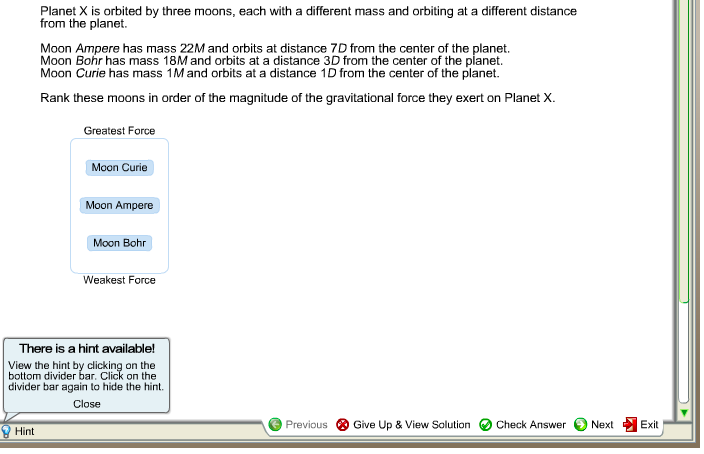 Solved Planet X is orbited by three moons, each with a | Chegg.com