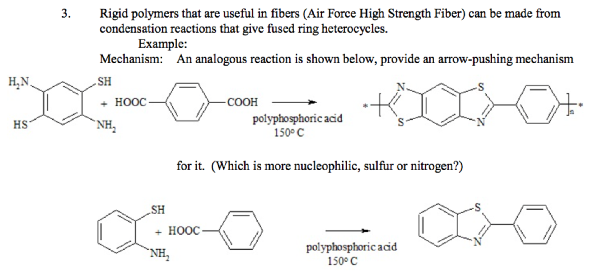 Solved Rigid polymers that are useful in fibers (Air Force | Chegg.com