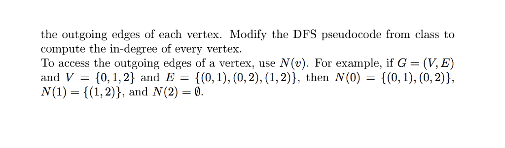 Solved PROBLEM 4 The in-degree of a vertex v in a directed | Chegg.com