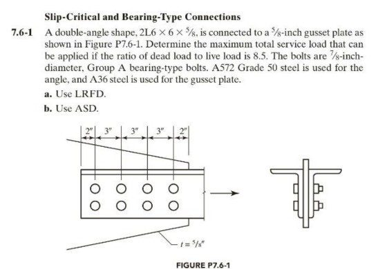 Solved Slip-Critical and Bearing-Type Connections A | Chegg.com