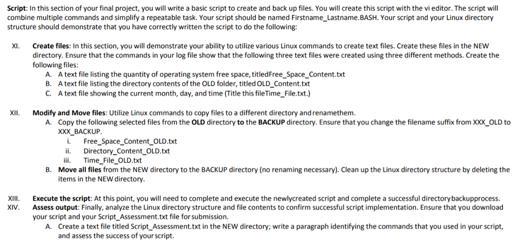 Solved I need the commands to be able to perform the | Chegg.com