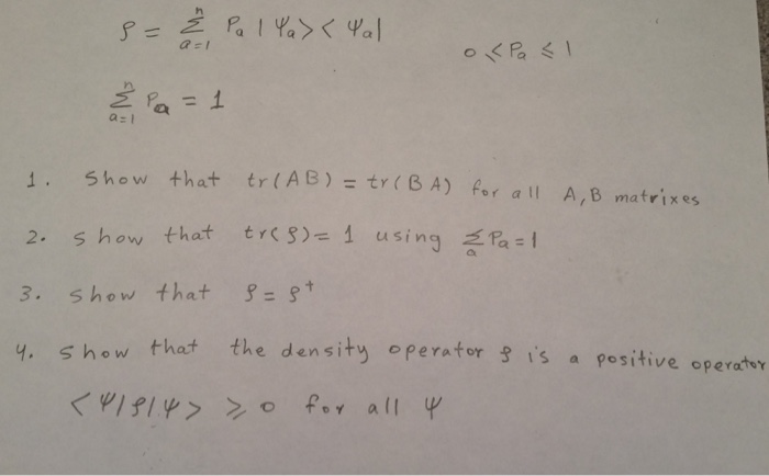 Show that tr(AB) = tr (BA) for all a, b matrixes | Chegg.com