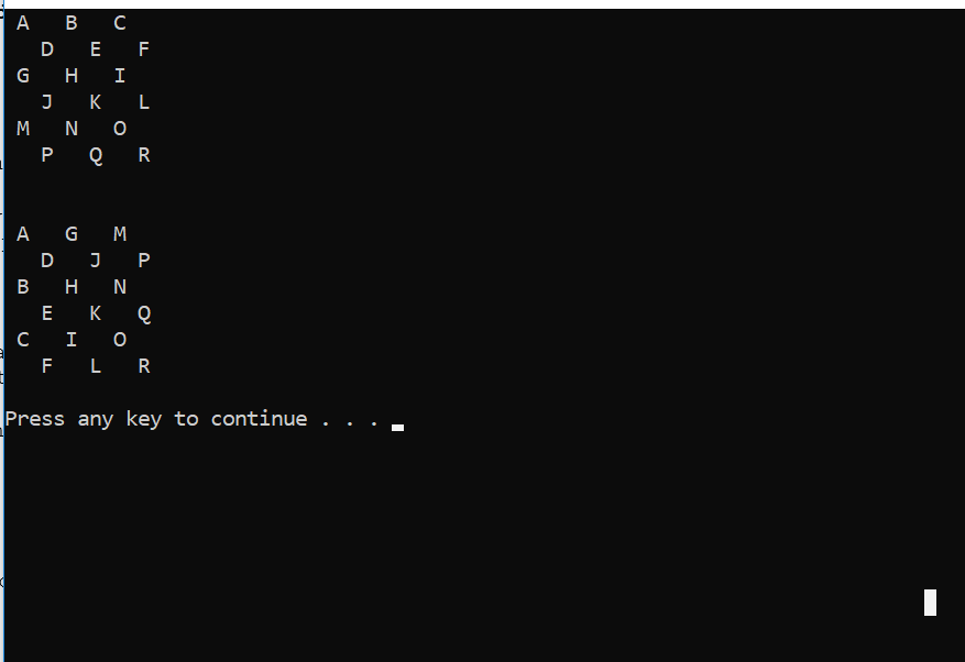 Solved Write A C Program That Creates A 6x6 Checkerboard