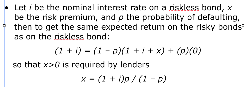 Solved i) Compute the real interest rate on a risk free bond | Chegg.com