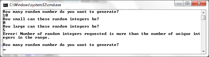 Solved Write a C# program to generate unique random | Chegg.com