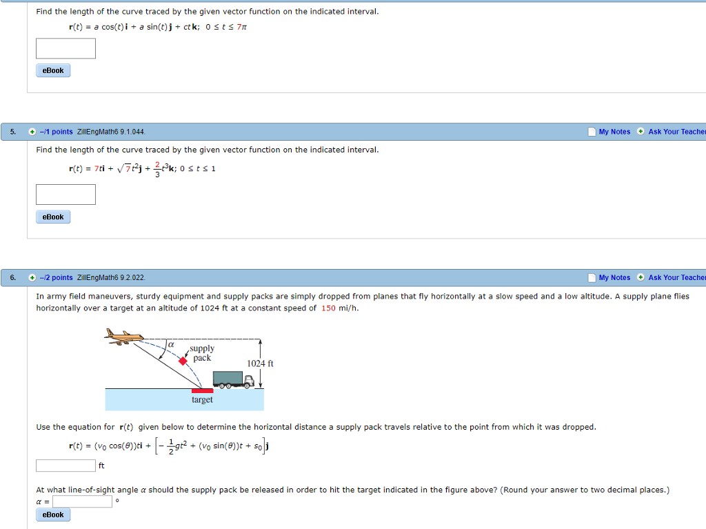 Solved Find the length of the curve traced by the given | Chegg.com