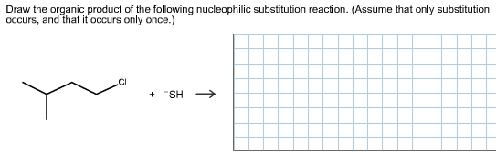 Draw The Organic Product Of The Following Nucleophilic Substitution Reaction