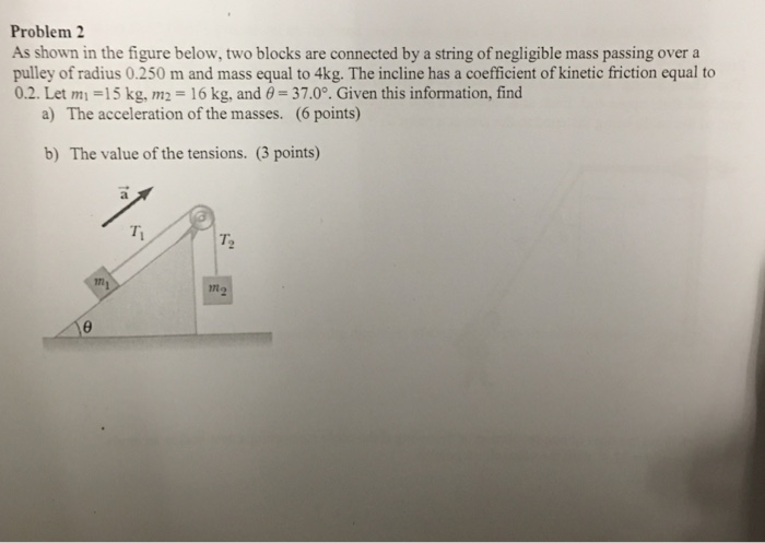 Solved As shown in the figure below, two blocks are | Chegg.com