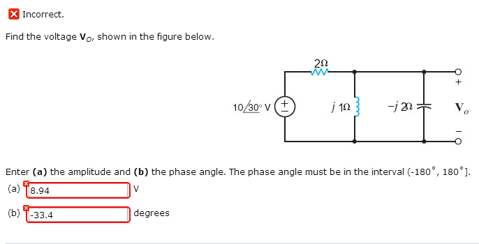 Solved Find the voltage Vo, shown in the figure below. | Chegg.com