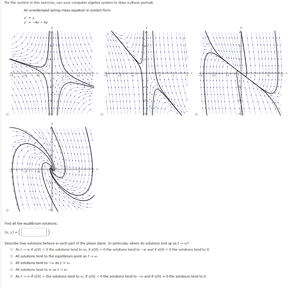 Solved For the system in this exercise, use your computer | Chegg.com
