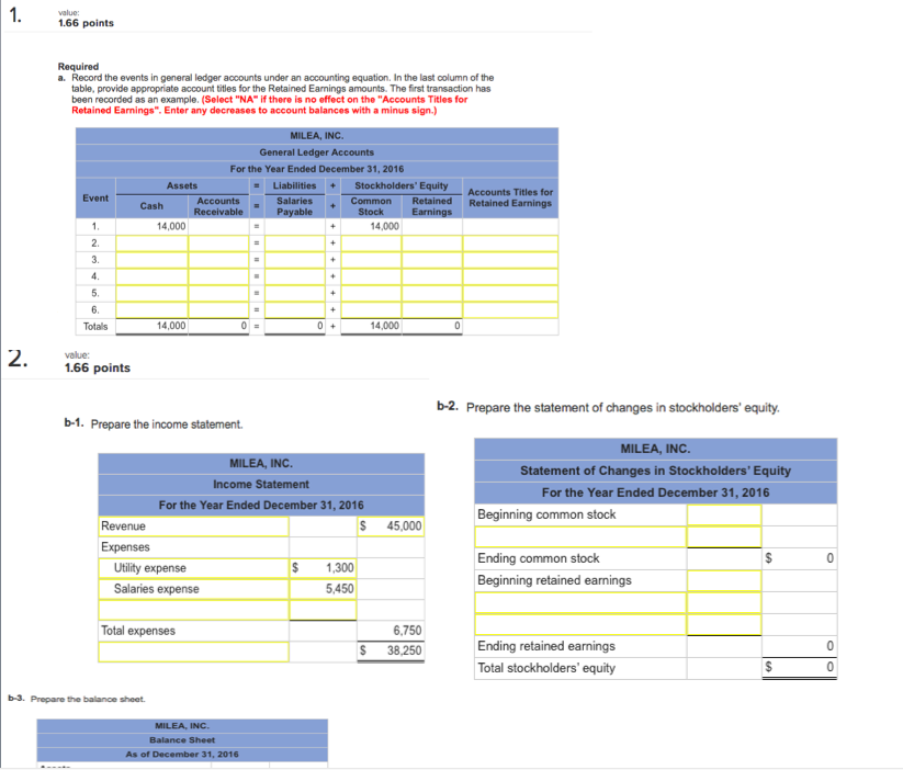 Solved Required Record the events in general ledger accounts | Chegg.com