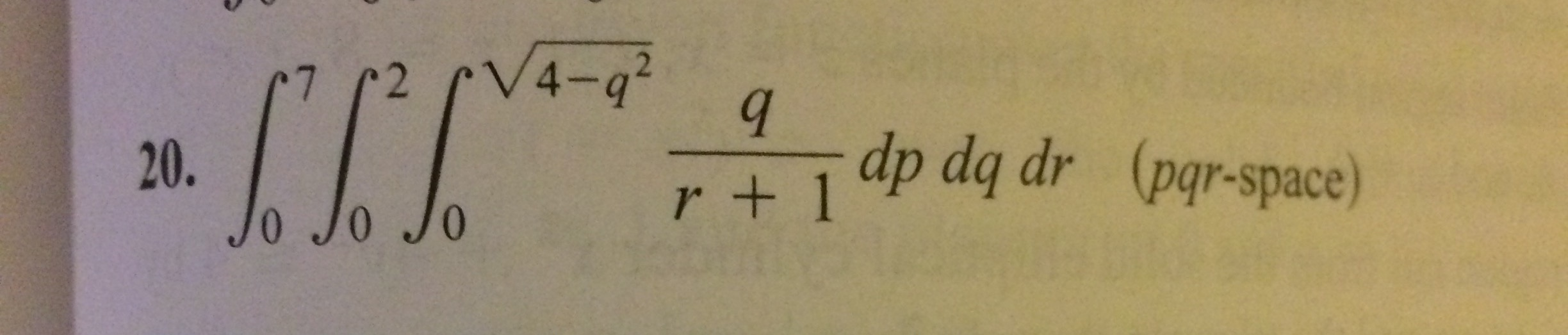 Solved Evaluate the triple integral. Graph the region. 20. | Chegg.com