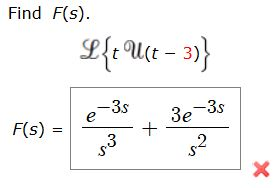Solved Find F(s) 3s 3e F(s) = | Chegg.com