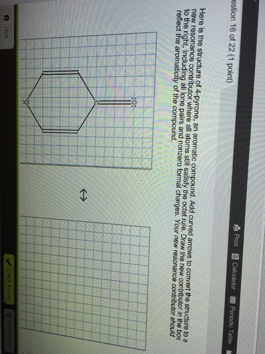 Solved Here is the structure of 4-pyrone, an aromatic | Chegg.com