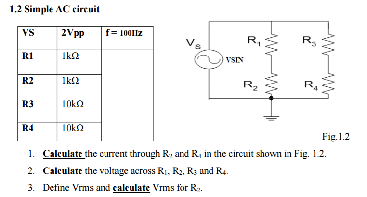 Ac Circuit Formulas