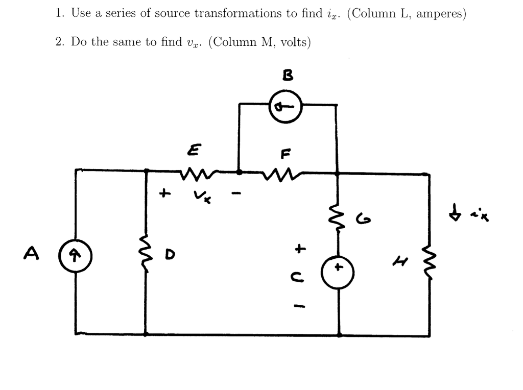 Solved 1 Use A Series Of Source Transformations To Find I