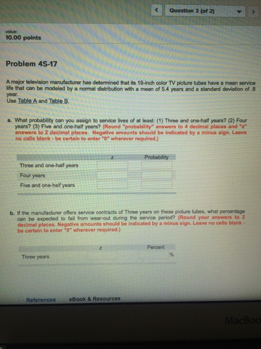 Solved 10.00 points Problem 4S-3 A system consists of three | Chegg.com